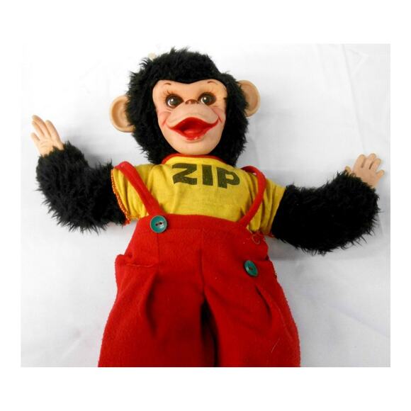 rushton | Accents | Vintage Rushton Rubber Face Monkey Zippy The Chimp ...